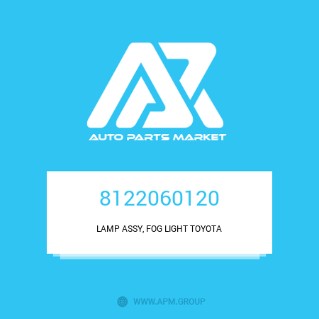 8122060120 'LAMP ASSY, FOG LIGHT' buy in Dubai